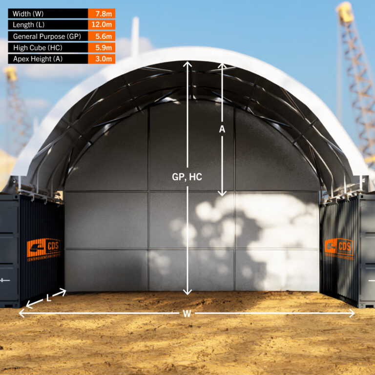 26ftx40ft (8mx12m) GP/HQ Engineer Designed Container Dome - Container ...