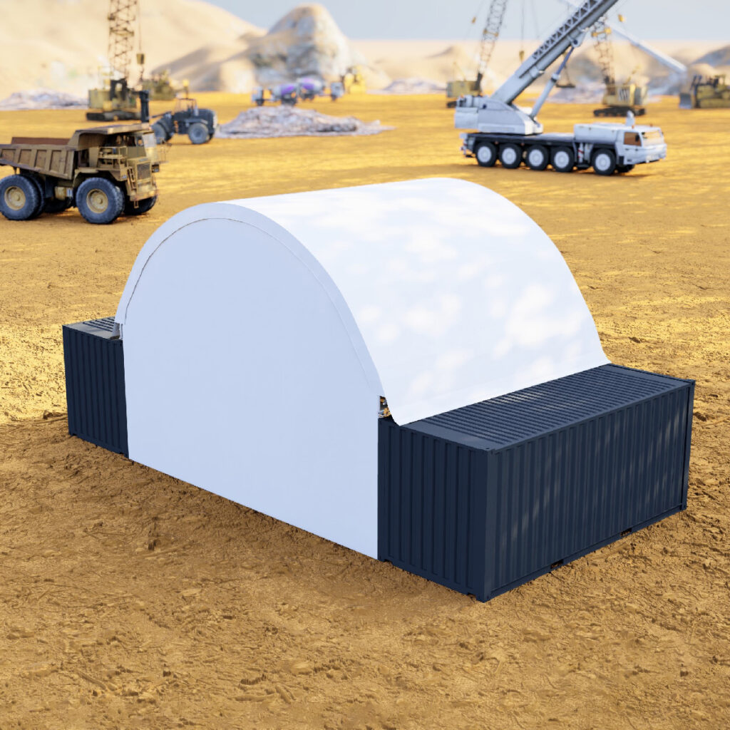 26ft (8m) wide GP Back Wall - Container Domes & Shelters
