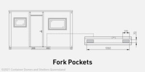 Small Living / Office Portable Building - Container Domes & Shelters