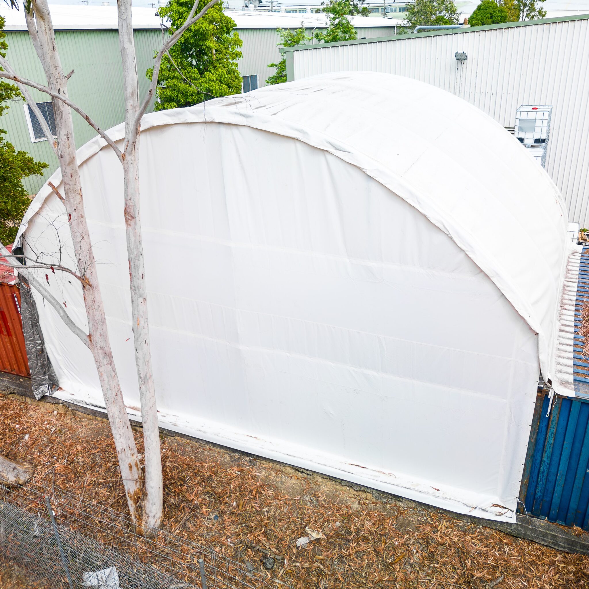 33ft (10m) wide GP Back Wall - Container Domes & Shelters