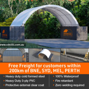20ft Long Container Shelters - Container Domes & Shelters