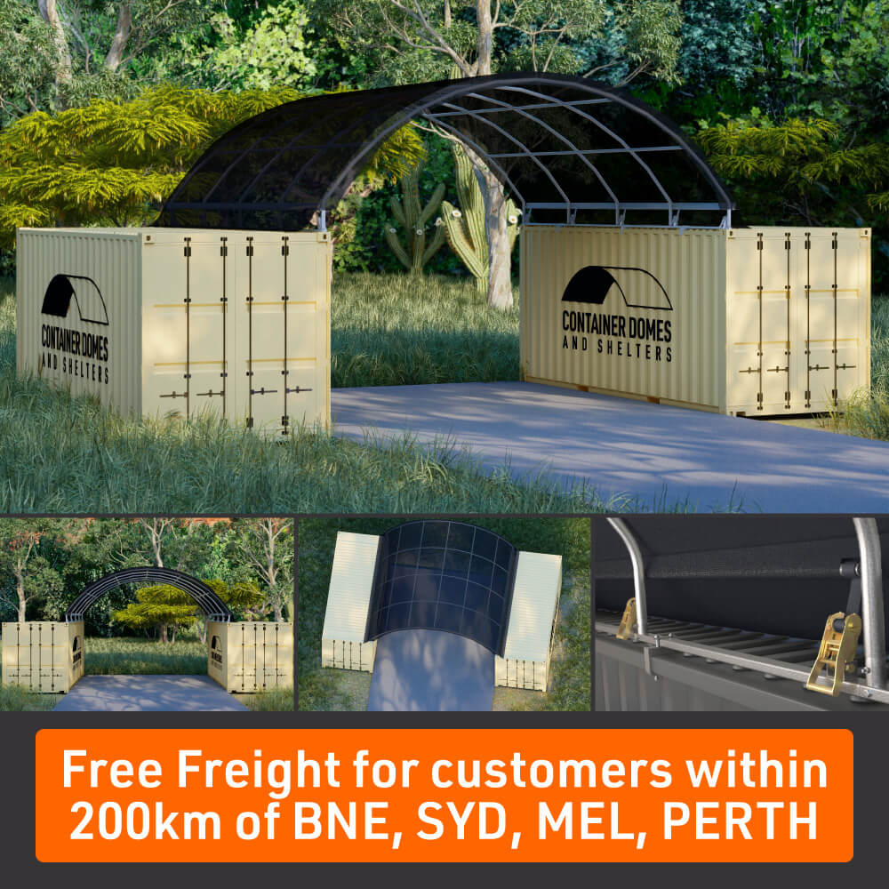 20ft Long Container Shelters - Container Domes & Shelters